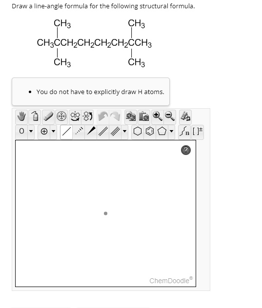 SOLVED: Text: Draw a line-angle formula for the following structural ...