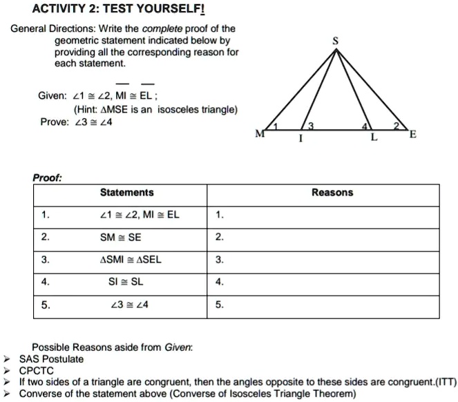 activity 2 test yourselfl general directions write the complete prool ...
