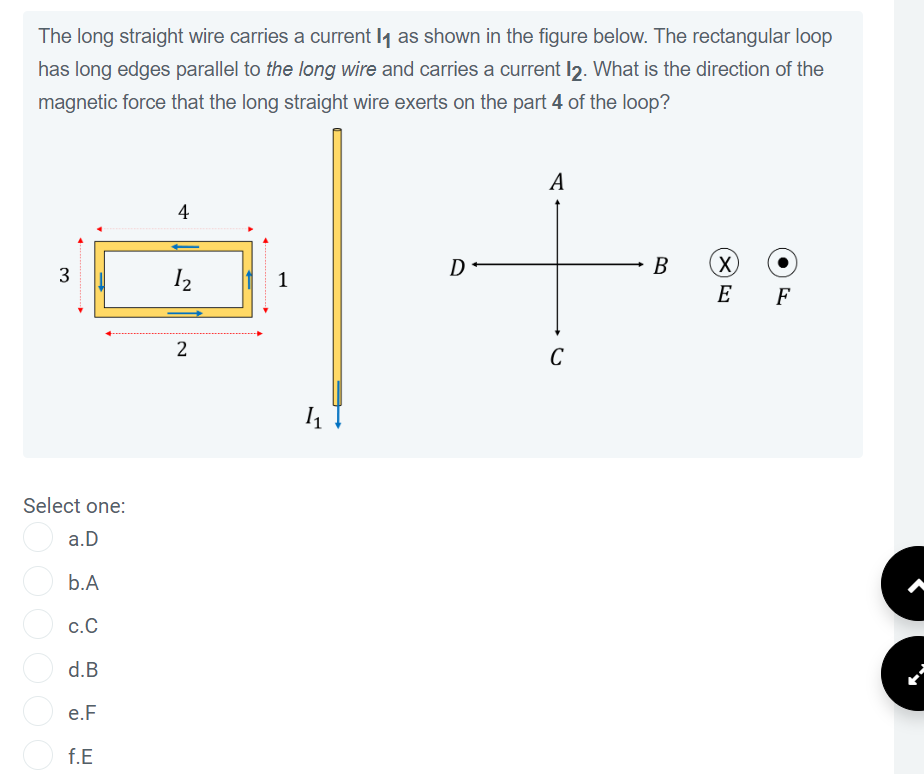 SOLVED: The long straight wire carries a current l1 as shown in the figure below. The ...