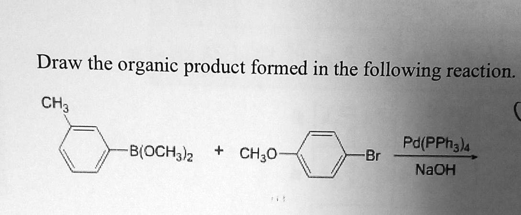 SOLVED: Draw the organic product formed in the following reaction: CH3 ...