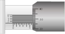 SOLVED: The measured micrometer caliper with vernier scale is shown in ...