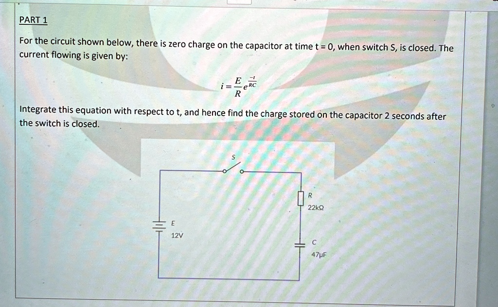 part 1 for the circuit shown below there is zero charge on the ...
