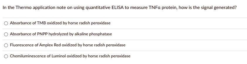 SOLVED: In the Thermo application note on using quantitative ELISA to ...
