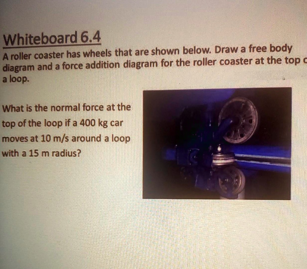 Whiteboard 6.4 A roller coaster has wheels that are shown below. Draw a ...