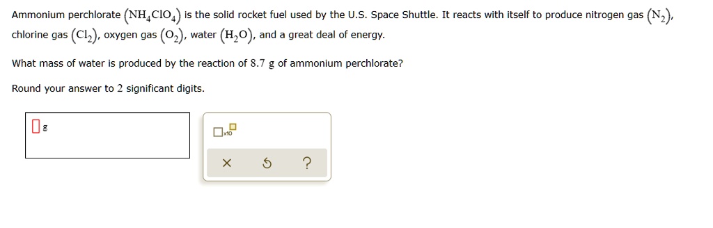 SOLVED: chlorine gas (Cl2), oxygen gas (O2), water (H20), and a great ...
