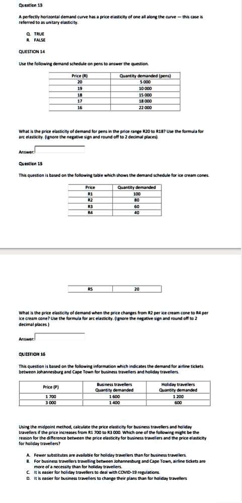 please assist on answering the questions below economics experts qvestlon 13 a perfectly ...