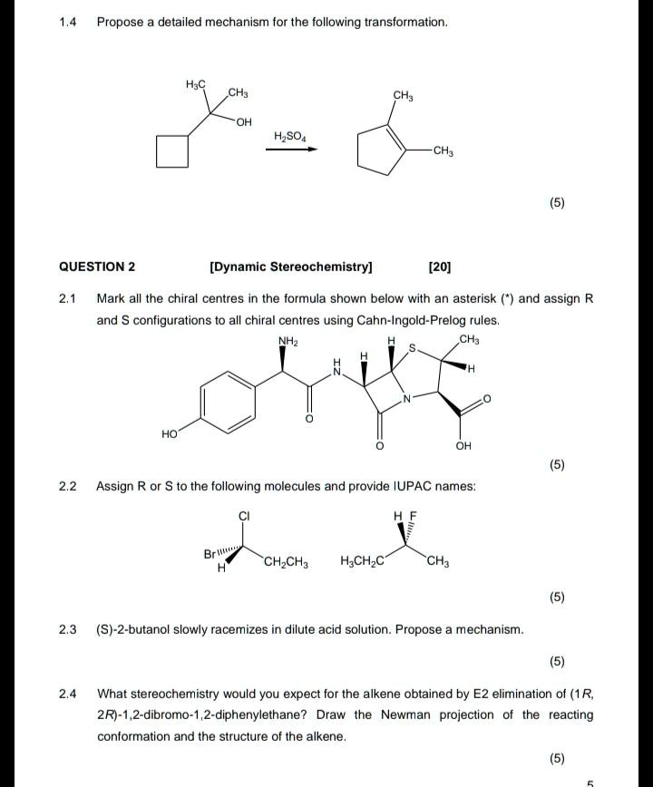 14 propose detailed mechanism for the following transformation hsc ch ...