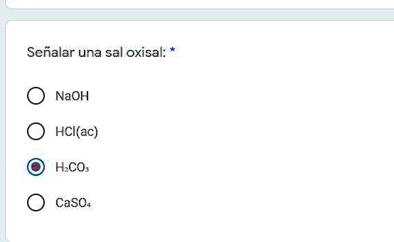SOLVED: Señalar una sal oxisal: (pero con explicacion y si das ...