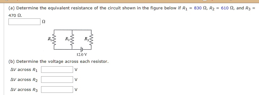 (a) Determine the equivalent resistance of the circuit shown in the ...
