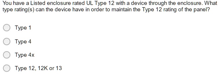 you have a listed enclosure rated ul type 12 with a device through the ...