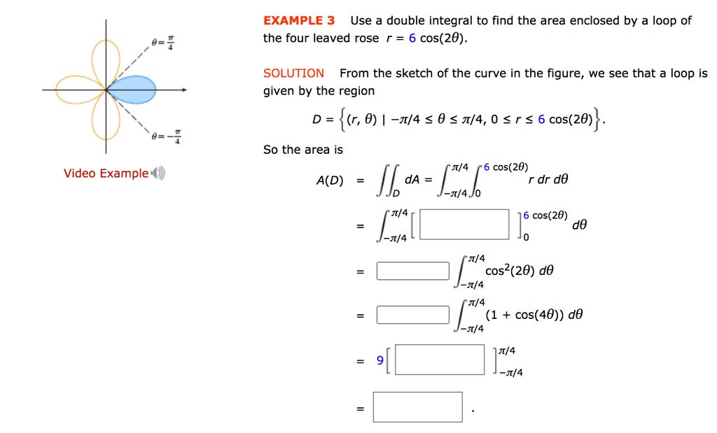 SOLVED:EXAMPLE 3 Use double integral to find the area enclosed by loop ...