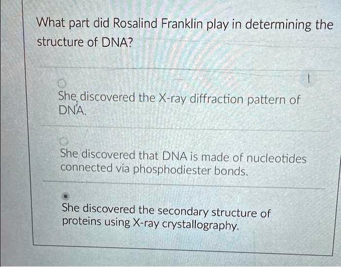 Rosalind Franklin The Overlooked Discoverer Of Dna Scientists of DNA ...