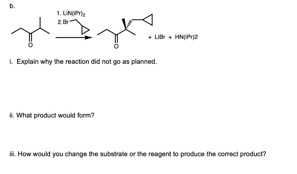 b linipr2 2br libr hnpr2 explain why the reaction did not go as planned ...