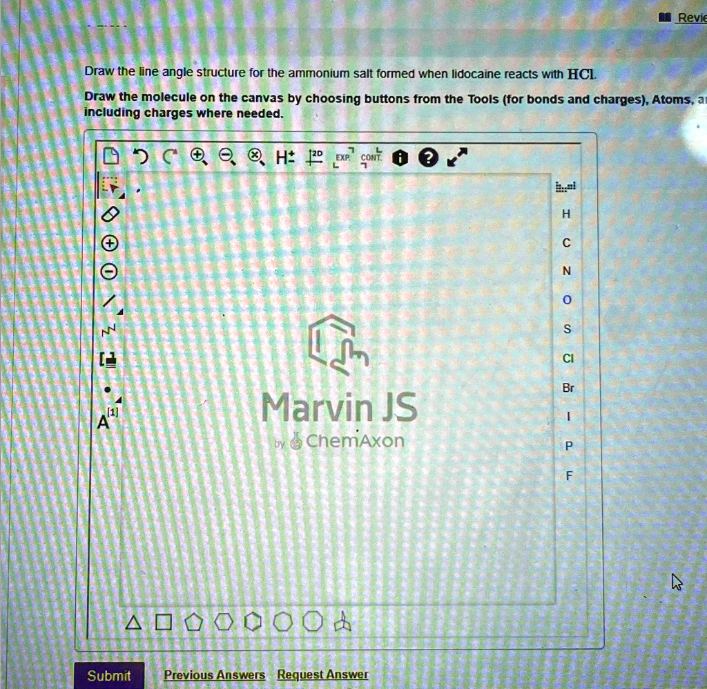 draw the line angle structure for the ammonium salt formed when ...