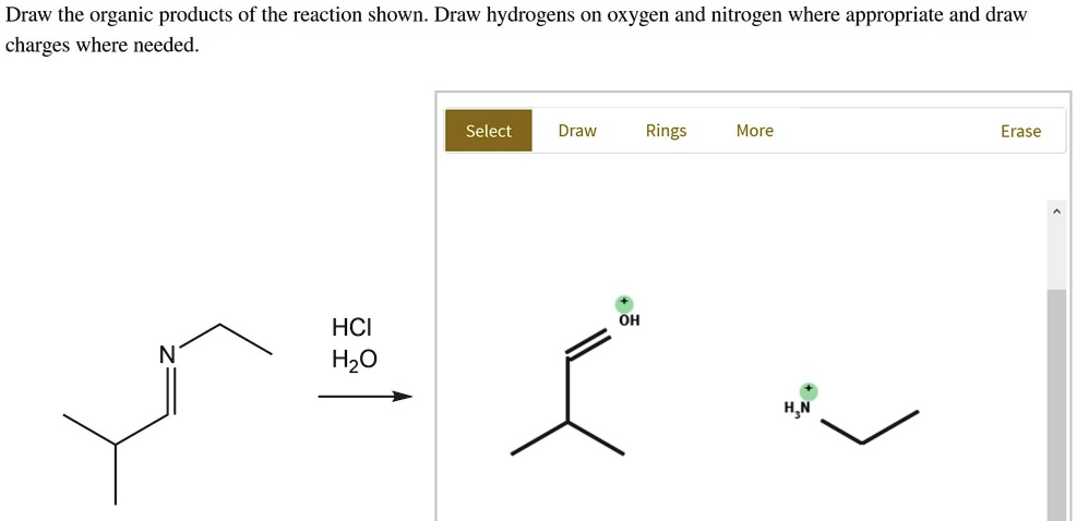 SOLVED: Draw the organic products of the reaction shown. Draw hydrogens ...