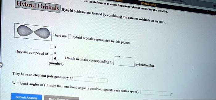 SOLVED: Adlatruan Hybrid Orbitals] Hybrid orbitals fonncd 5 cotrbining ...