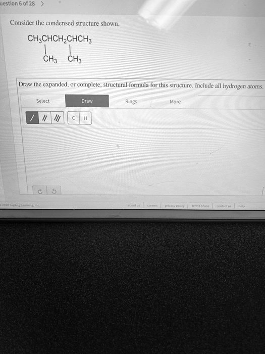 SOLVED: Vestion 0f 28 Consider the condensed structure shown CH ...
