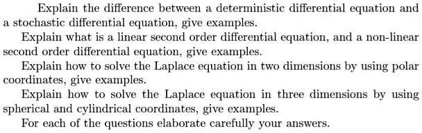 SOLVED:Explain the difference between deterministic differential ...