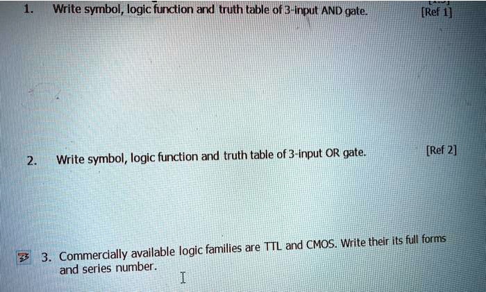 SOLVED: Write the symbol, logic function, and truth table of a 2-input ...
