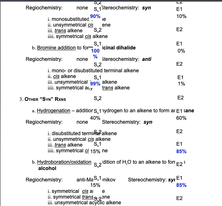 SOLVED:Regiochemistry: none S,1Stereochemistry: syn 90% monosubstituted ...