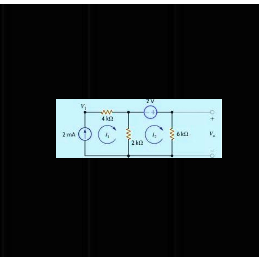 SOLVED: Use Kirchhoff's, mesh, and nodal analysis to solve this circuit.
