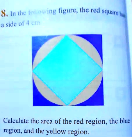 SOLVED: In the following figure, the red square has a side length of 5 ...