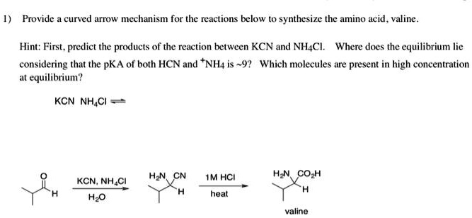 Provide curved arrow mechanism for the reactions below t0...