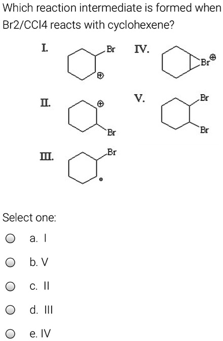 Cyclohexene Br2 Intermediate
