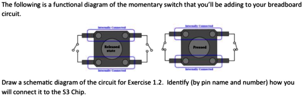 The following is a functional diagram of the momentary switch that you ...