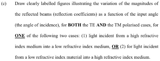 SOLVED: (c) Draw clearly labelled figures illustrating the variation of ...