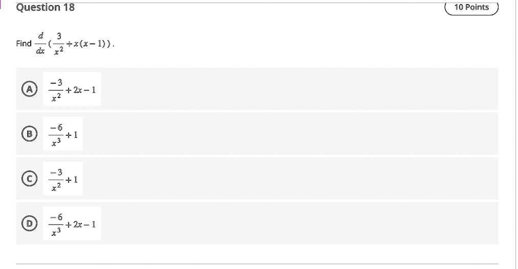 SOLVED: Find the fraction numerator d over denominator d x end fraction left parenthesis 3 over ...