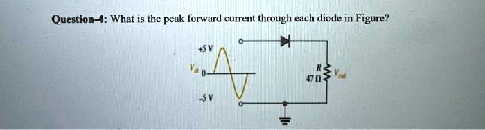 SOLVED: Question 4: What is the peak forward current through each diode in Figure? 470