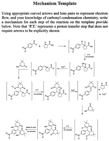 SOLVED: Mechanism Template Using appropriate curved arrows and lone pairs t0 rcpresent clectron ...