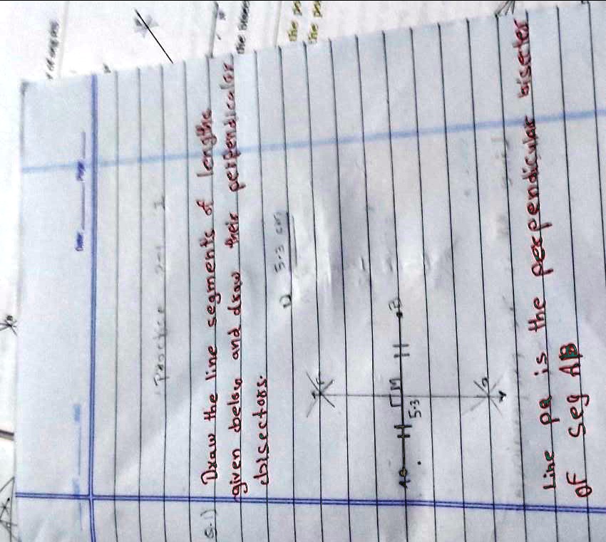 SOLVED: Draw the line segments of lengths given below and draw their ... SOLVED: Draw the line segments of lengths given below and draw their ...