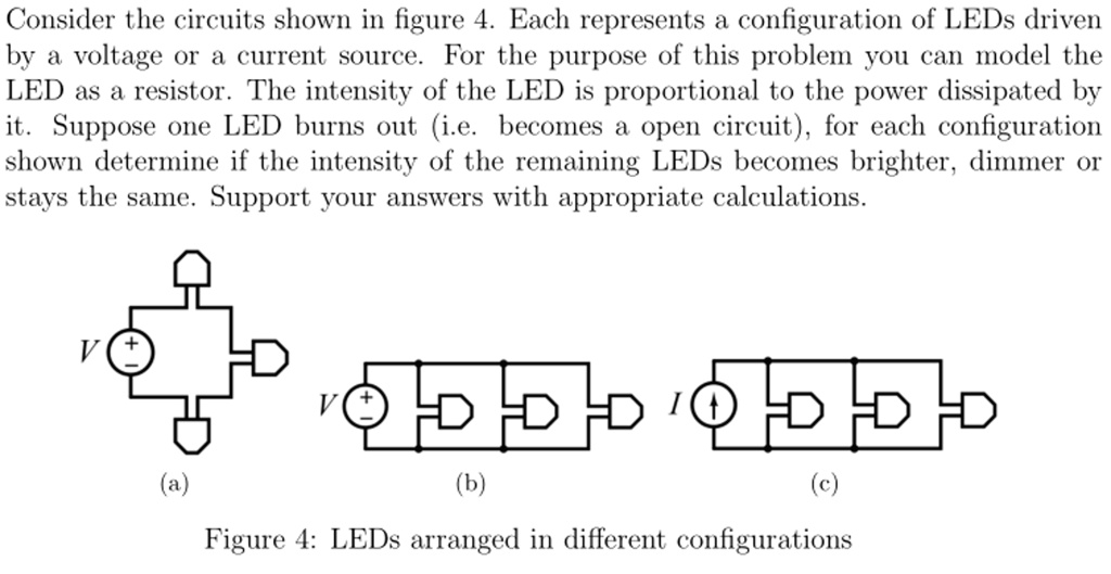 Consider the circuits shown in figure 4. Each represents a ...
