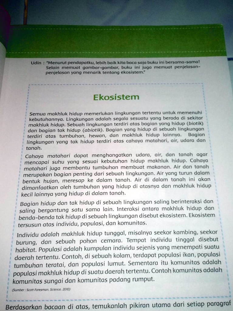 SOLVED: Tuliskan 4 pikiran utama dan informasi penting yang ada di atas ... SOLVED: Tuliskan 4 pikiran utama dan informasi penting yang ada di atas ...