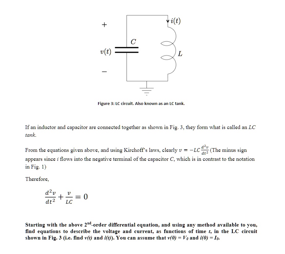 SOLVED: Starting with the above 2nd-order differential equation, and using any method available ...