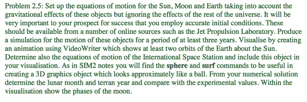 SOLVED: We are supposed to use the Range Kutta in Matlab to do a three ...