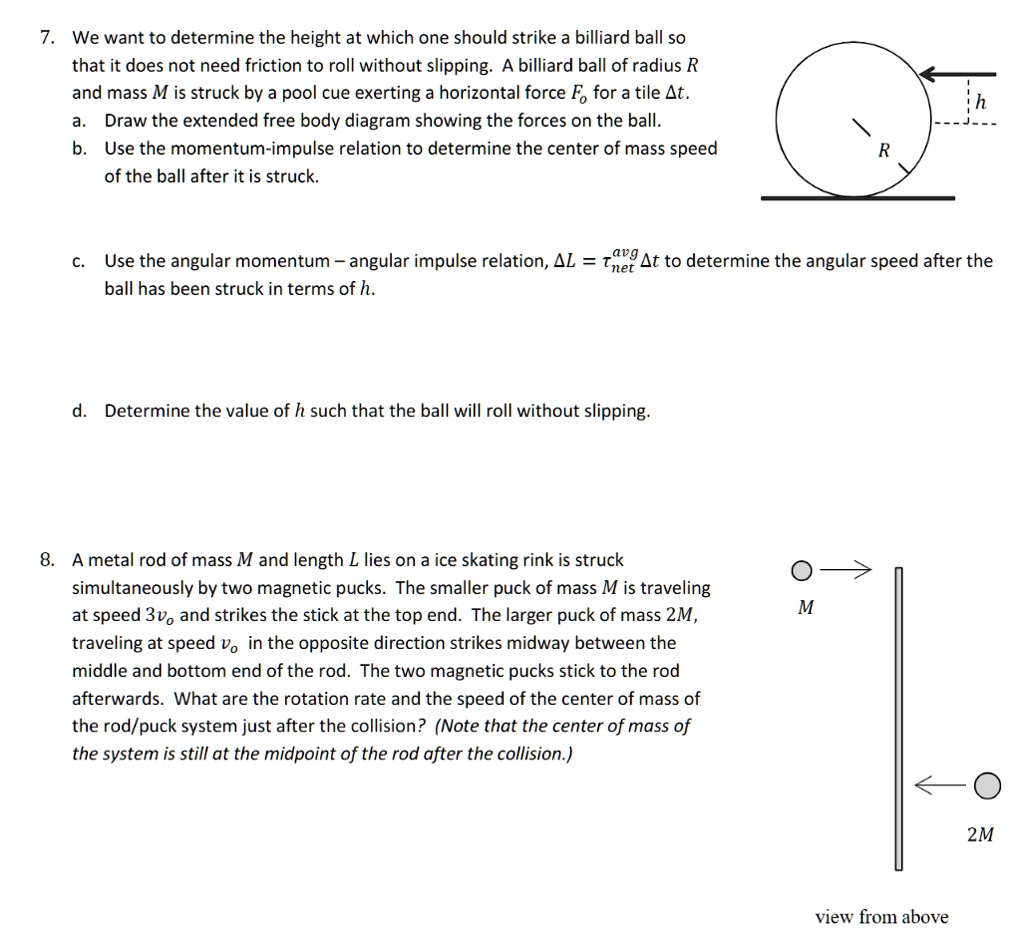SOLVED: I'm stuck with these two problems. 7. We want to determine the ...