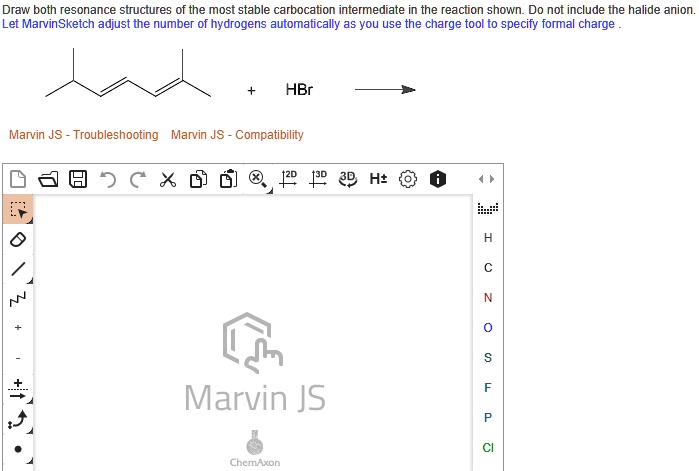 SOLVED: Draw both resonance structures of the most stable carbocation ...