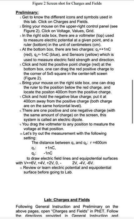 Figure Screen for Charges and Fields Preliminary: Get to know the ...