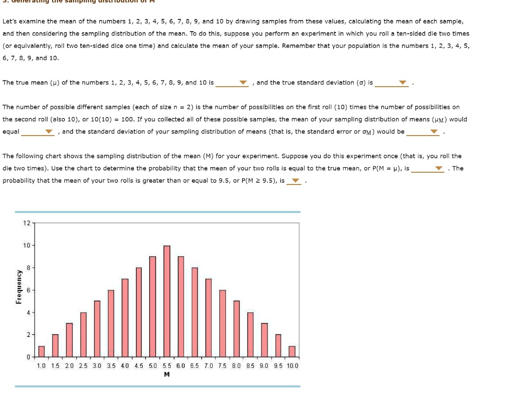 lets examine the mean of the numbers 1 2 3 4 5 6 7 8 and 10 by drawing ...