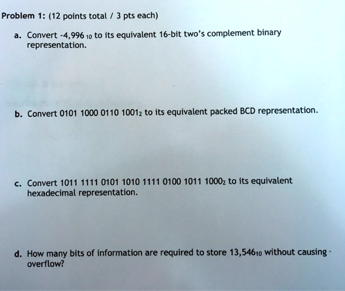 Solved Text Conversion Of Base 26 To 2s Complement 16 Bit Binary Problem 1 12 Points Total 5773