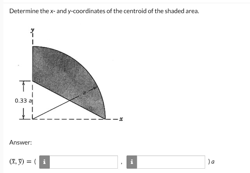 Determine The X And Y coordinates Of The Centroid Of SolvedLib
