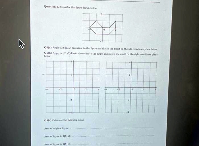 SOLVED: Question 5. Consider the figure drawn below. Q5a: Apply a 2 ...