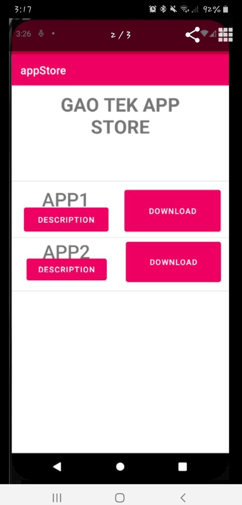 create an android app in android studio using kotlin and the app store name will be tekappstore ...
