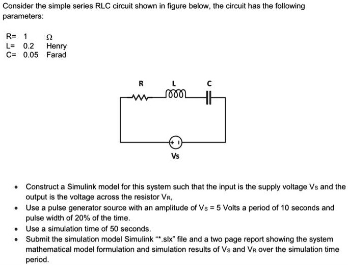 SOLVED: Consider the simple series RLC circuit shown in the figure ...