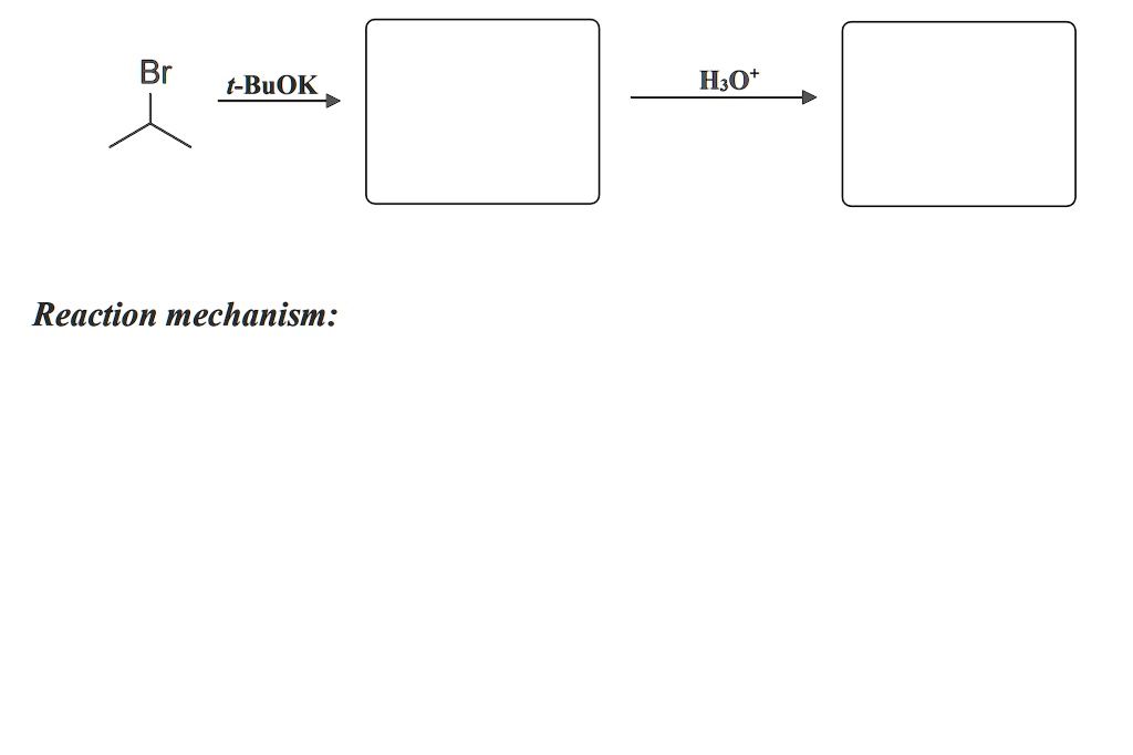 SOLVED: Br +OFH t-BuOK Reaction mechanism: