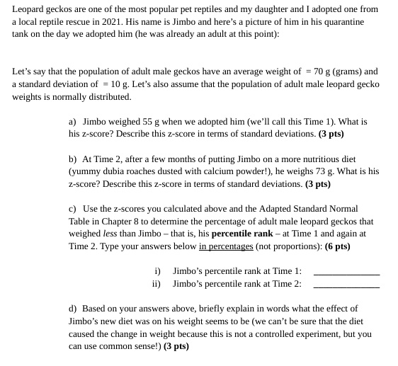 Leopard geckos are one of the most popular pet reptiles and my daughter and I adopted one from a ...