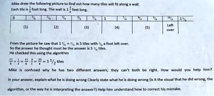 SOLVED:Mike drew the following picture to find out how many tiles will ...